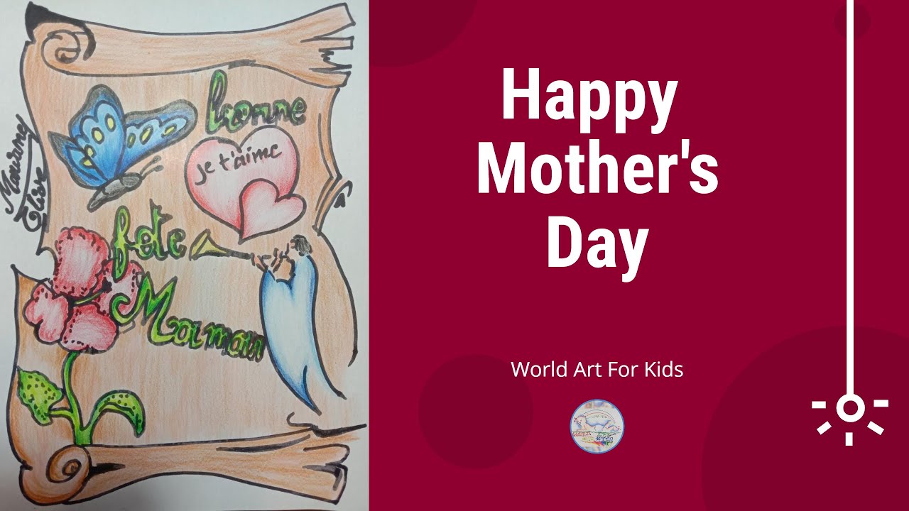 How to draw Mother's Day Easy #worldartforkids #mothersday - YouTube