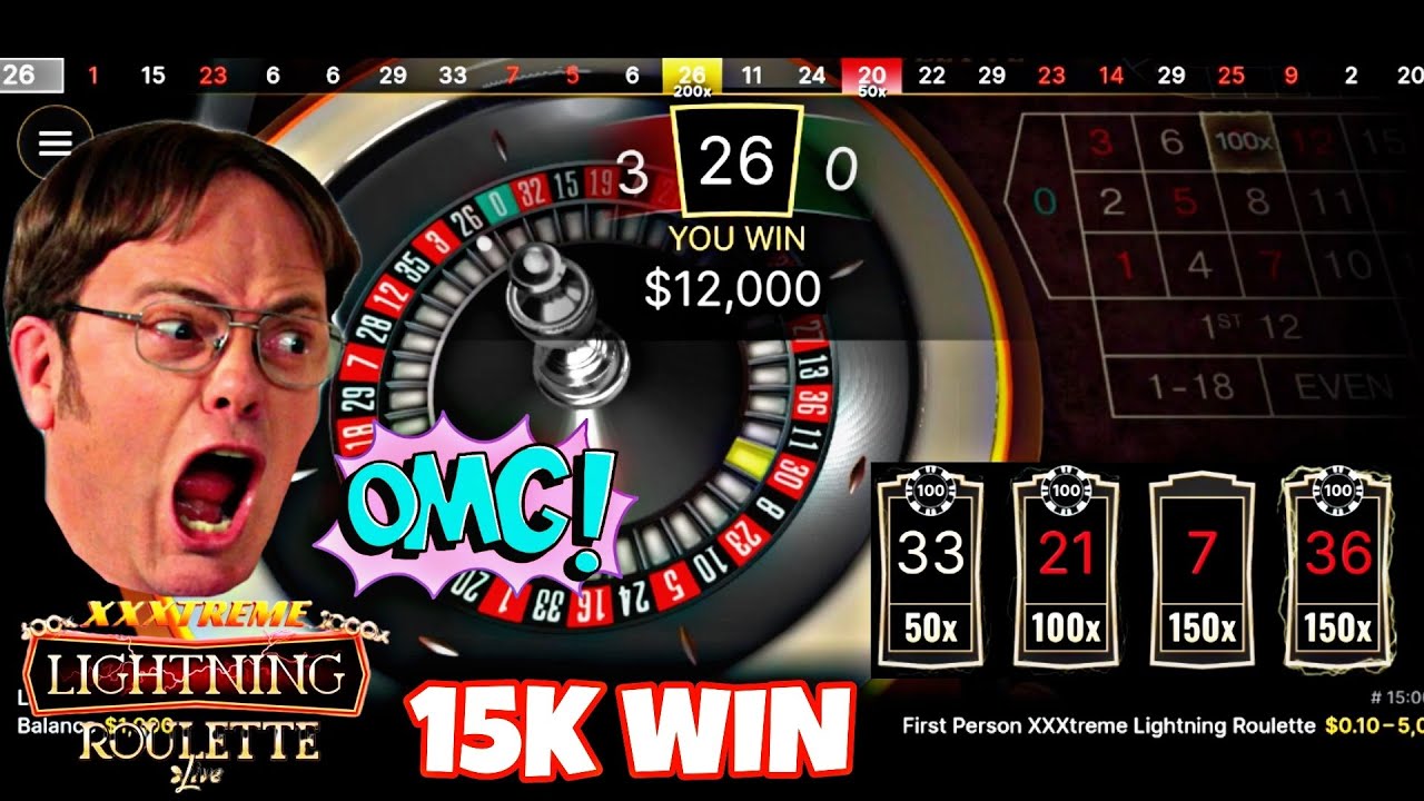 XXXTREME LIGHTING ROULETTE LIVE $15000 WIN | FIRST PERSON XXXTREME ...