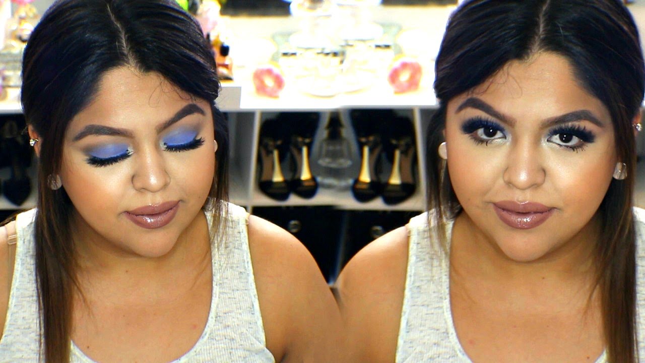 4th Of July Periwinkle Eye Makeup Tutorial Ft. Buxom's Customizable ...