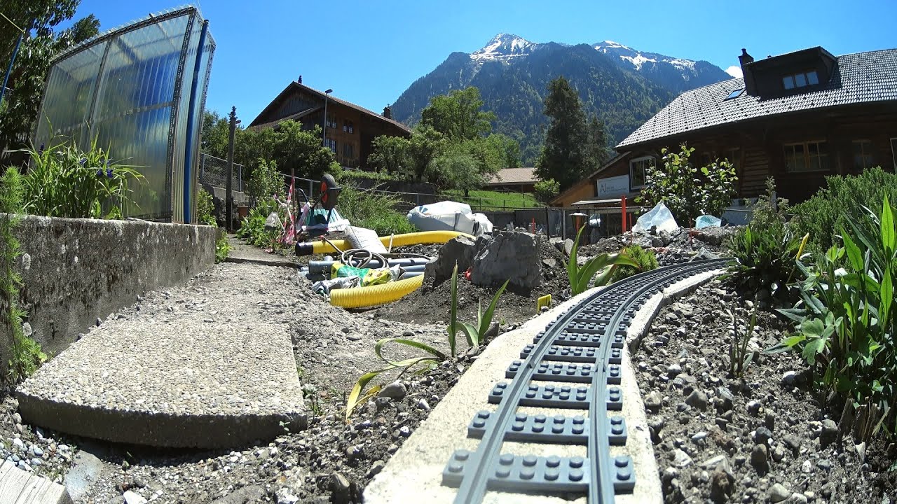 Swiss LEGO Train Garden Railway in 360 - YouTube