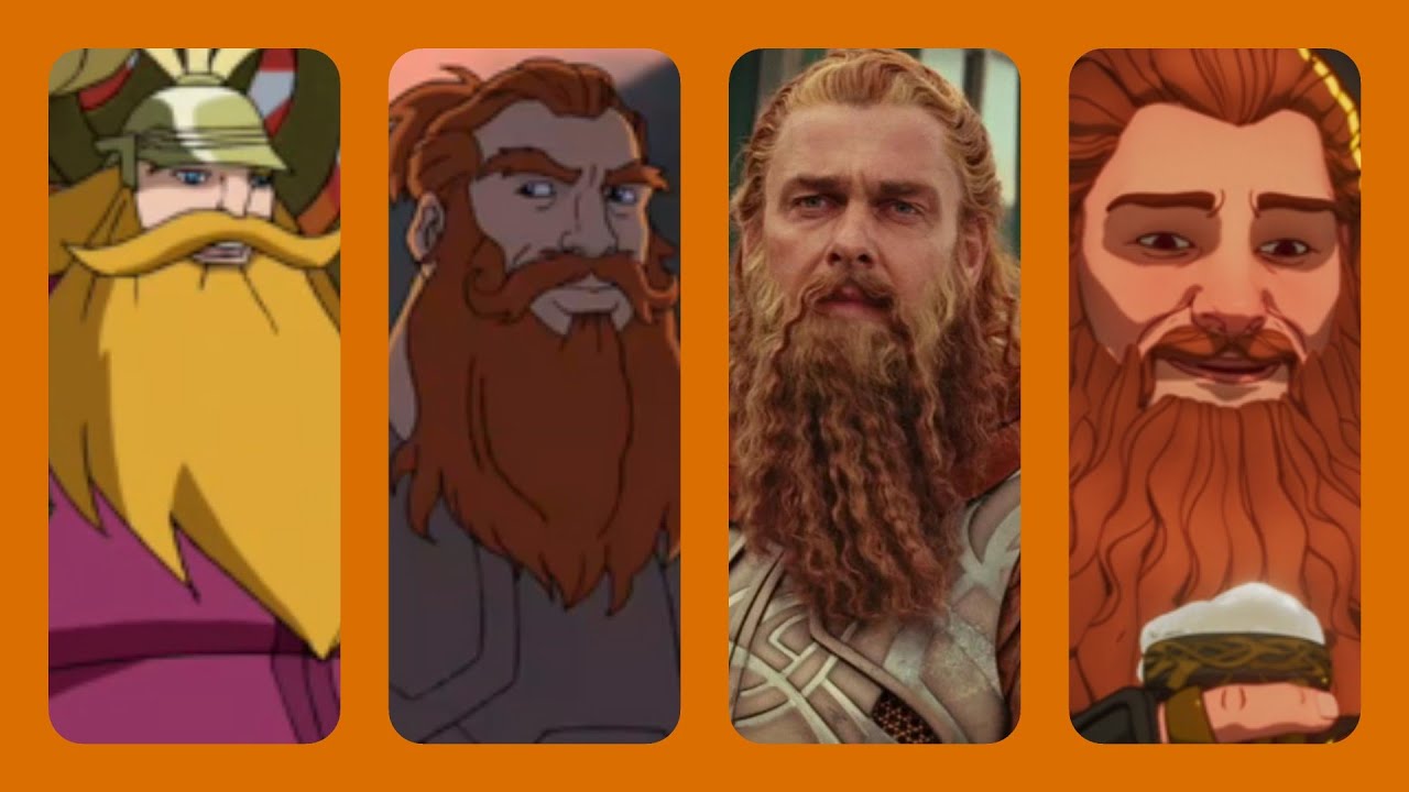Evolution of "Volstagg" in Cartoons and Movies (Marvel Comics ...