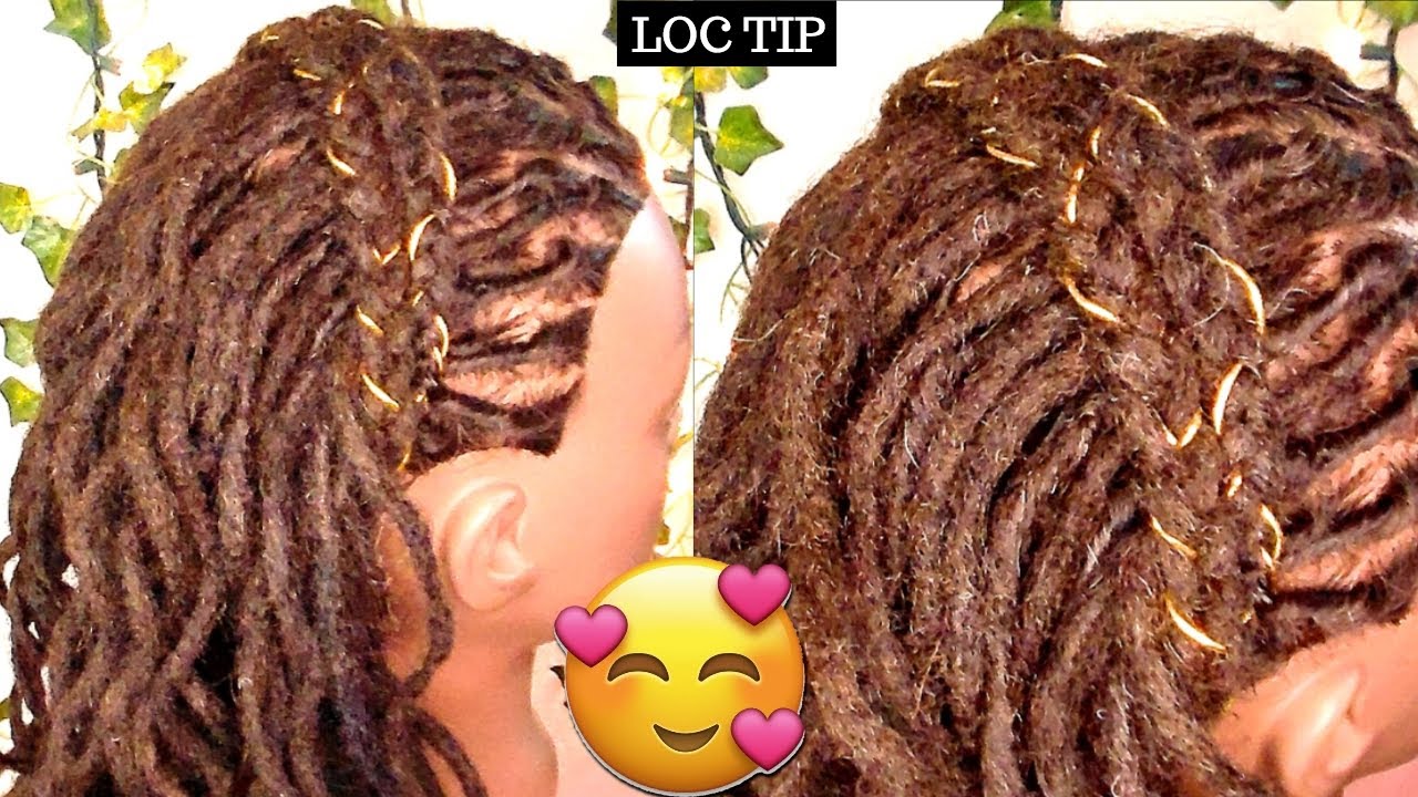 Braided Headband On Locs | LOC TIPS AND TRICKS | Easy Hairstyle for ...