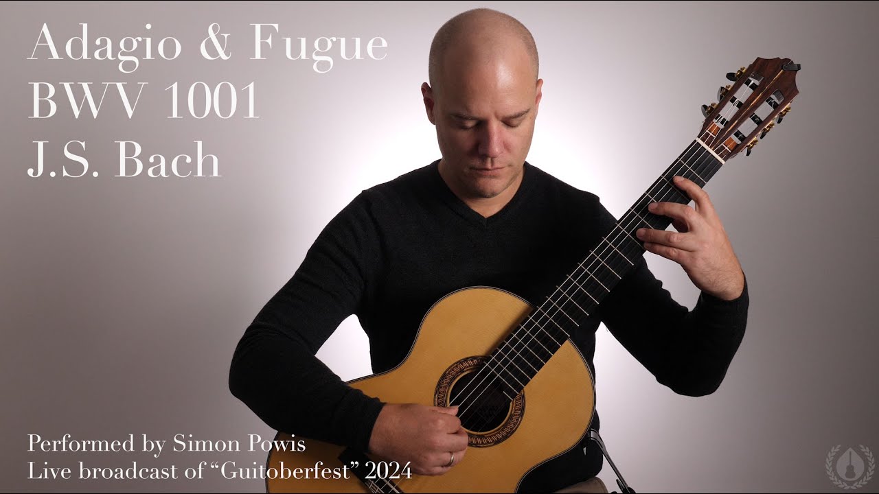 Adagio & Fugue BWV 1001 by J.S. Bach - Arranged for Classical Guitar - YouTube