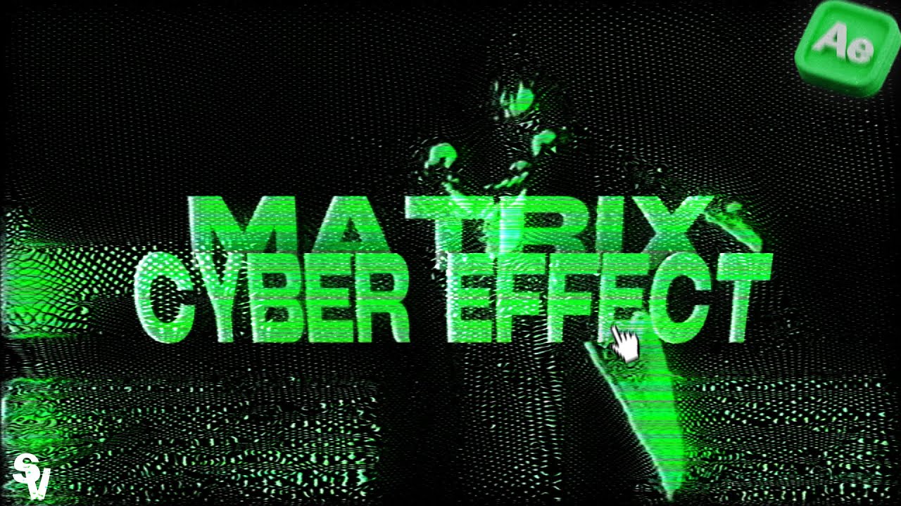 Matrix Cyber Effect - After Effects Tutorial - YouTube