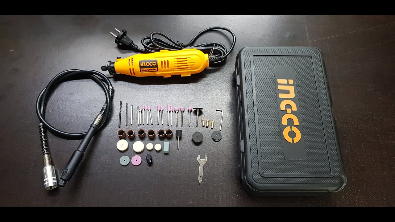 INGCO mini grinder unboxing and full review - YouTube