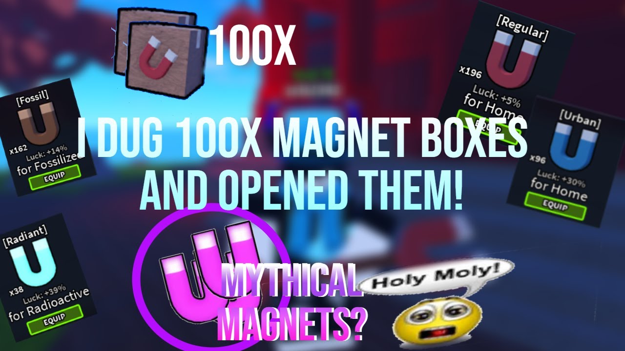 🤯I DUG 100X MAGNETS BOXES ROBLOX IN DIG IT! (THE RESULTS WERE CRAZY!!🤯 ...
