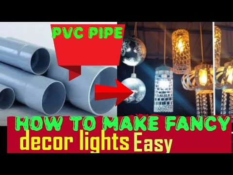 How to make Modern lighting ideas for PVC pipe/fancy light for home ...