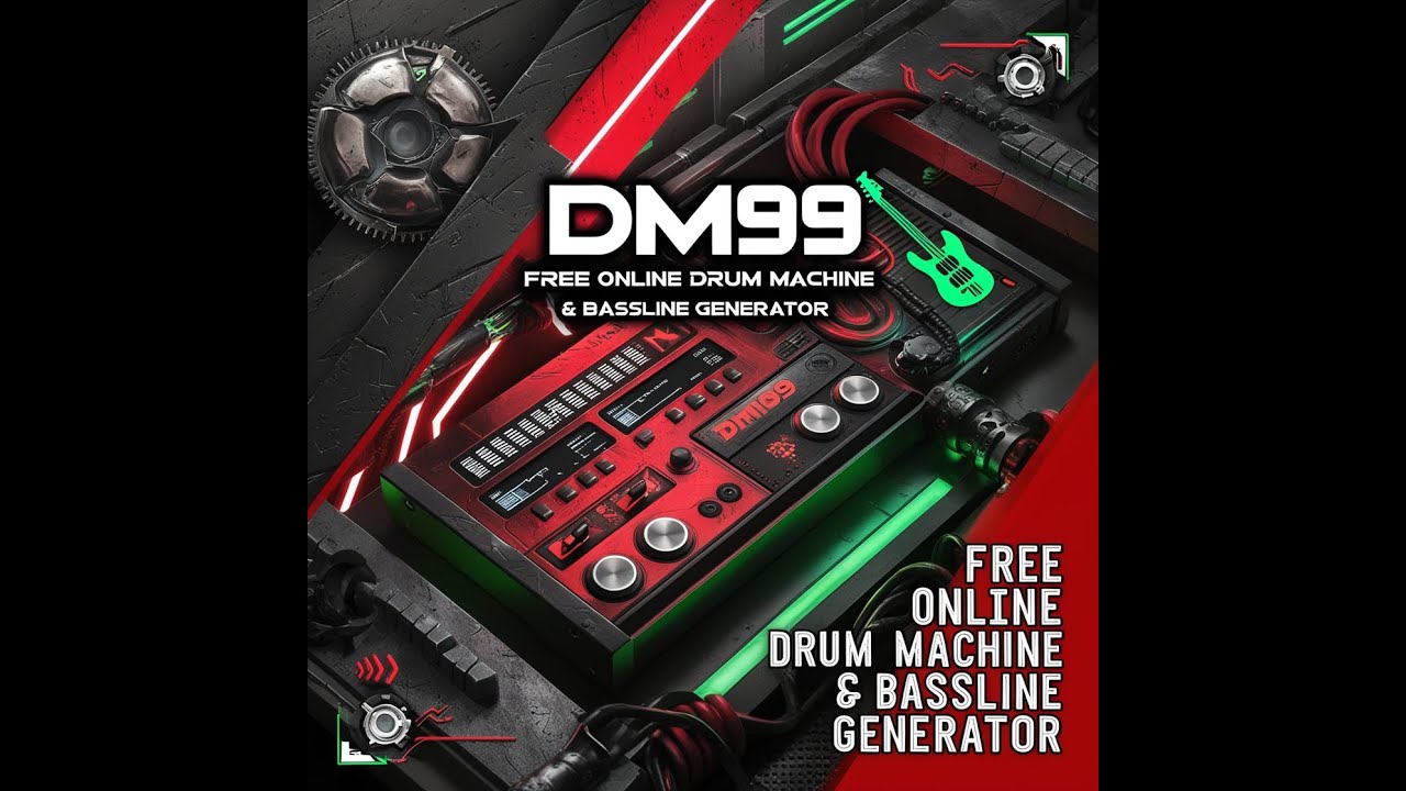 DM99 Free Online Drum Machine & Bass Line Generator Máquina de Ritmos ...