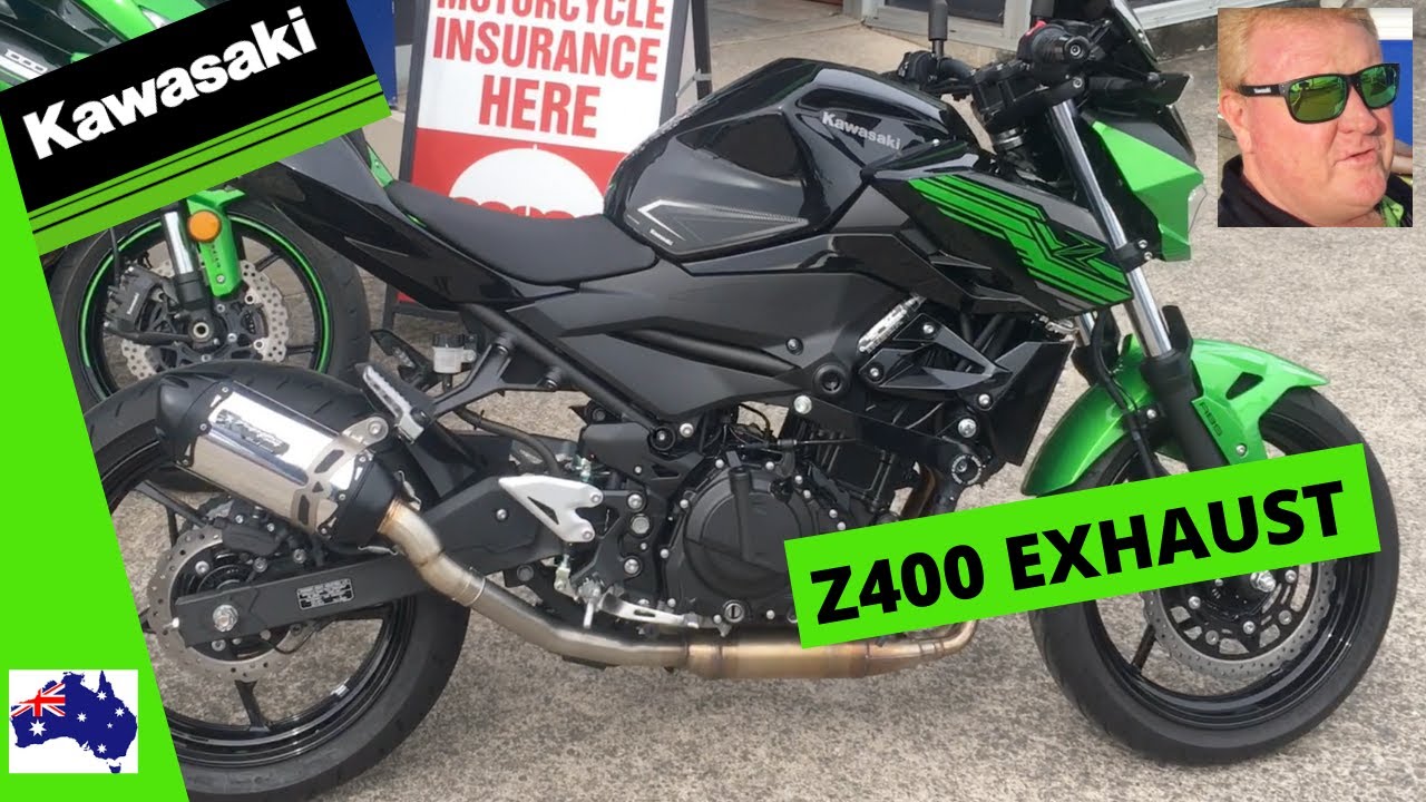 Kawasaki Z400 Two Bro's Exhaust and Extras - YouTube