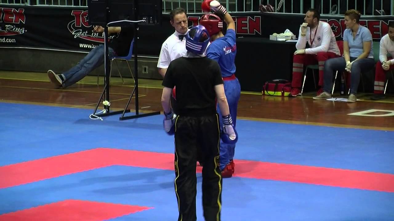 Gaynor Morgan GBR v Claudia Kiontke GER WAKO European Championships ...