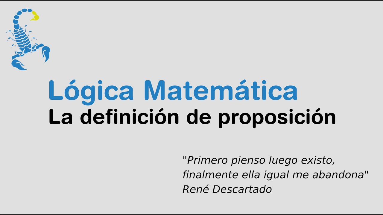 Definición de proposición (ESPOL) - YouTube