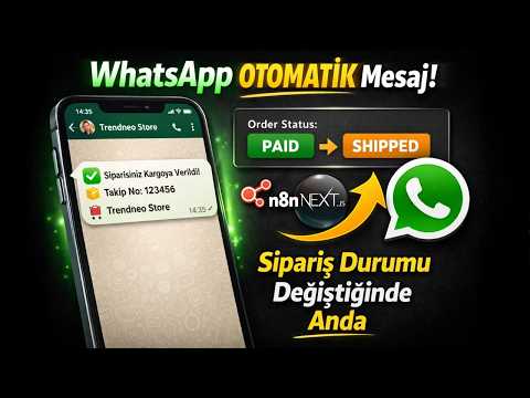 Sipariş Durumunu WhatsApp’tan Bildiren Mini Uygulama