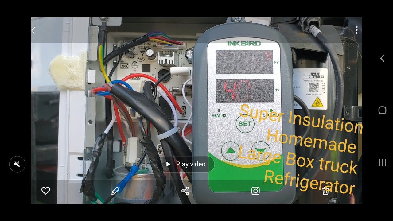 Super Insulation Large Box Truck Refrigeration Using Two 5000 BTU AC's ...