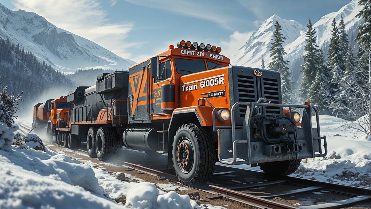 SnowRunner: TRUCK vs TRAIN! NEW Locomotive TOWING MISSION! - YouTube