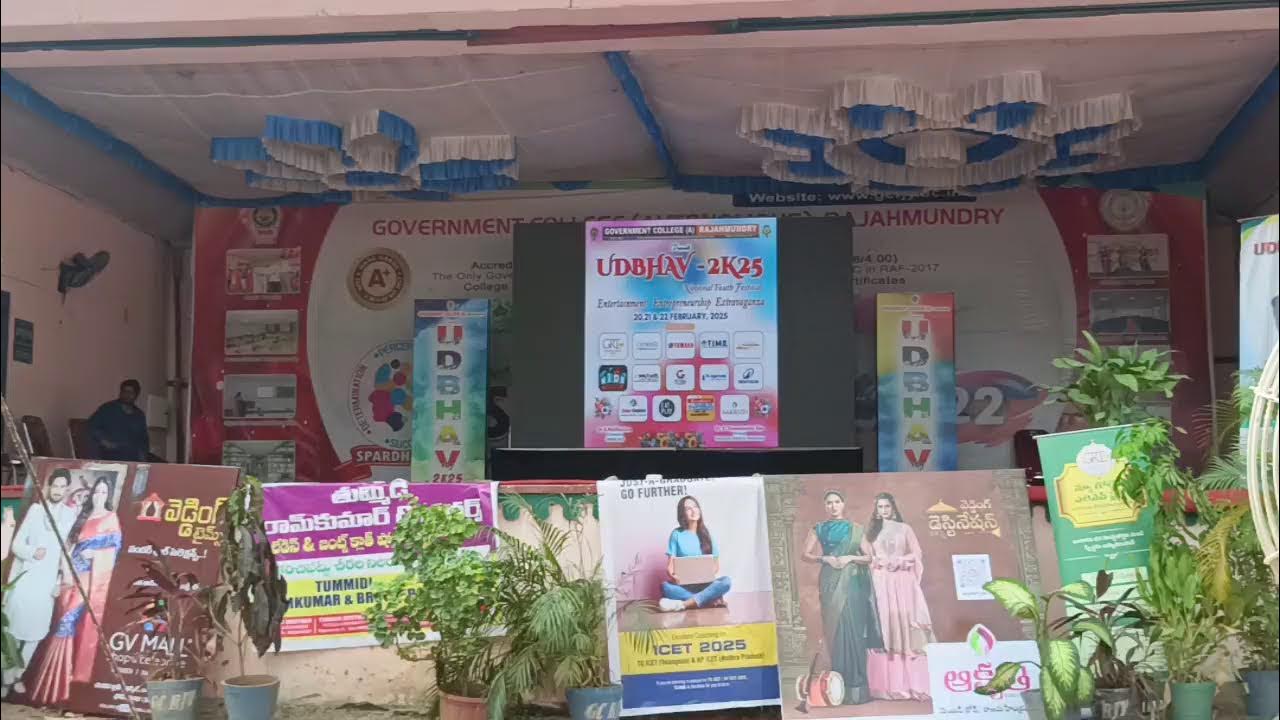 Udbhav 2K25 National youth festgovernment college Rajahmundry - YouTube