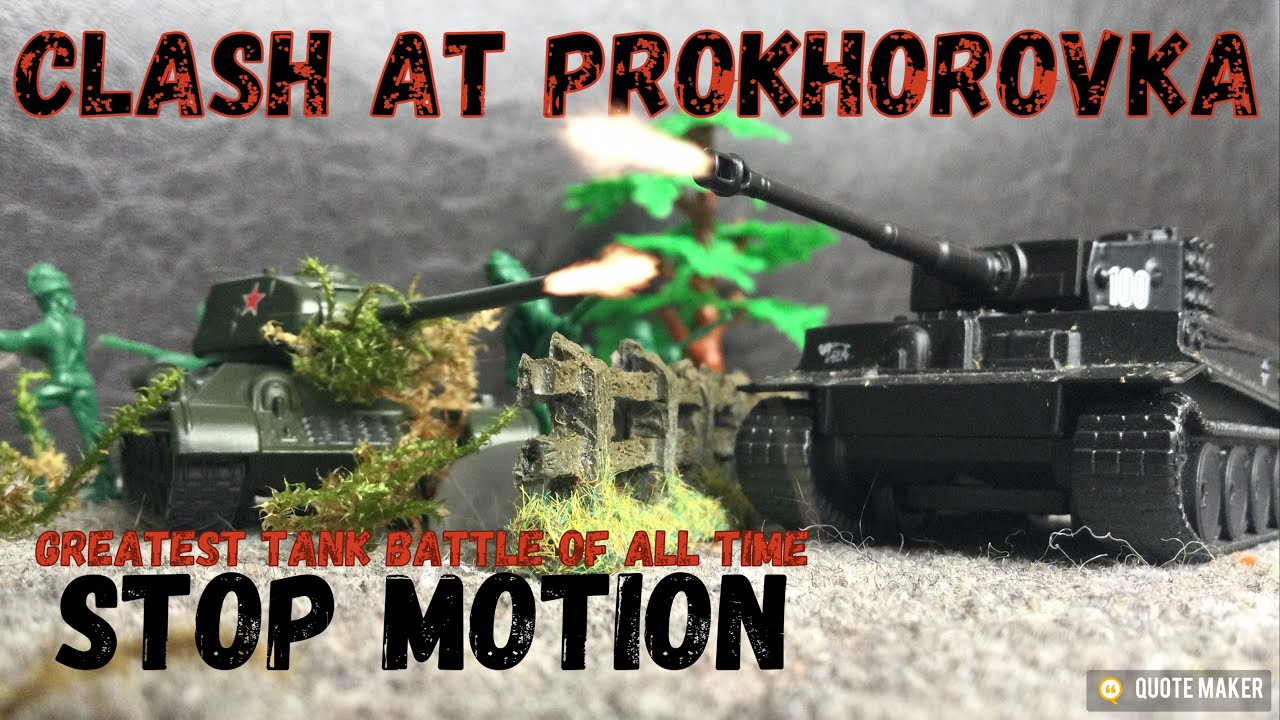 Clash at Prokhorovka! │ WW2 Stop Motion Animation Production Tank ...