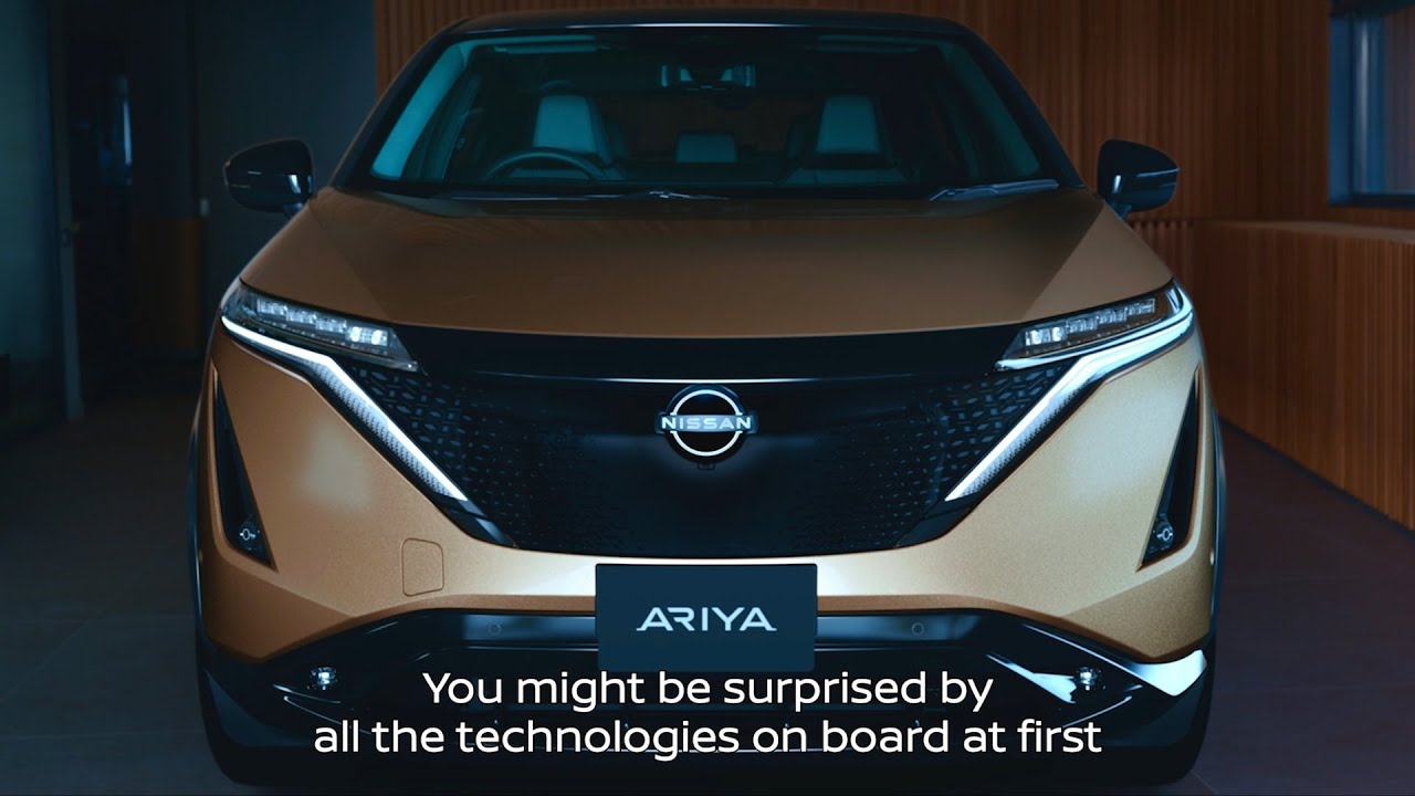 2021 Nissan Ariya all electric coupé crossover Features, Design - YouTube