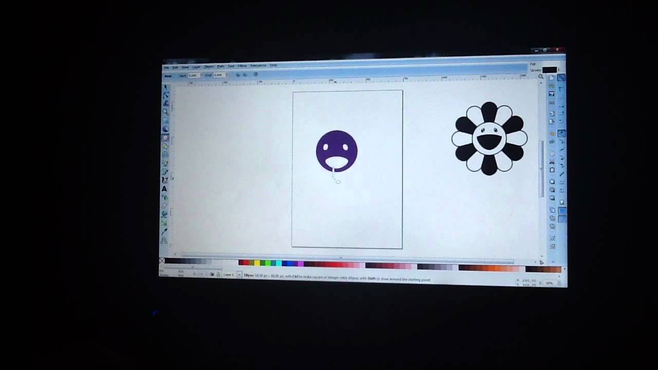 inkscape flower - YouTube