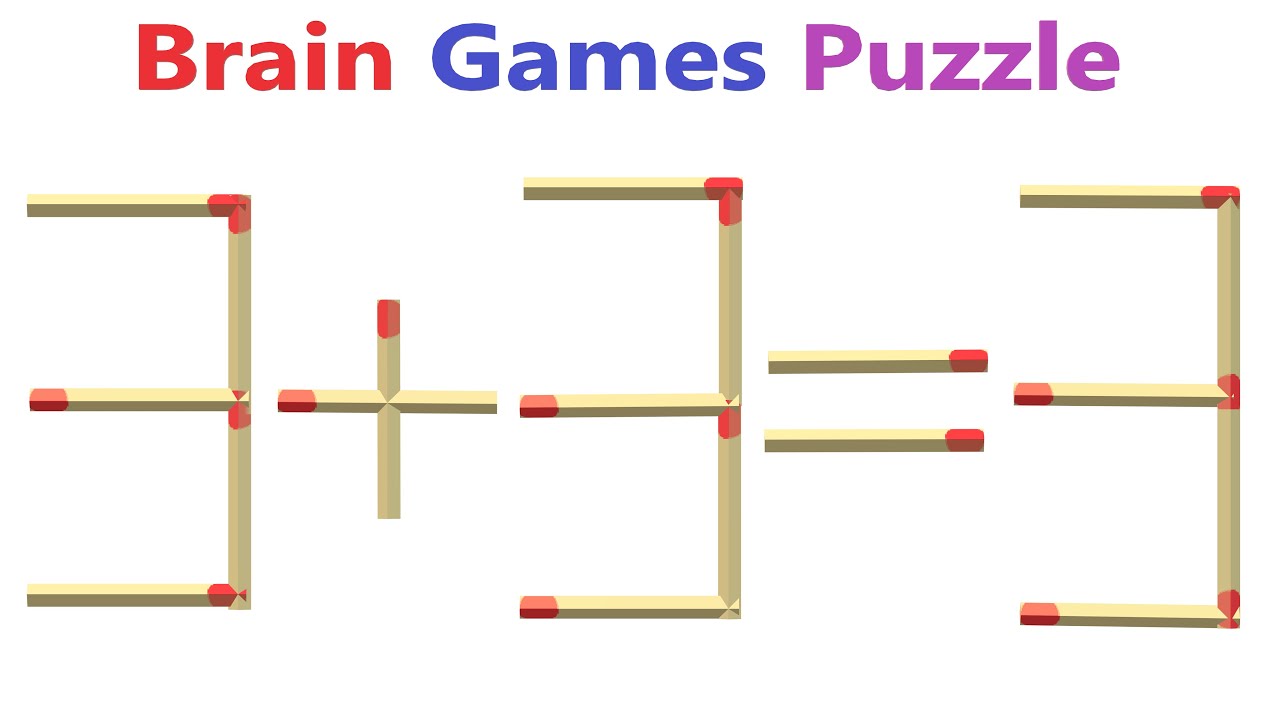 Tricky Matchstick Puzzle || With 2 Moves || - YouTube