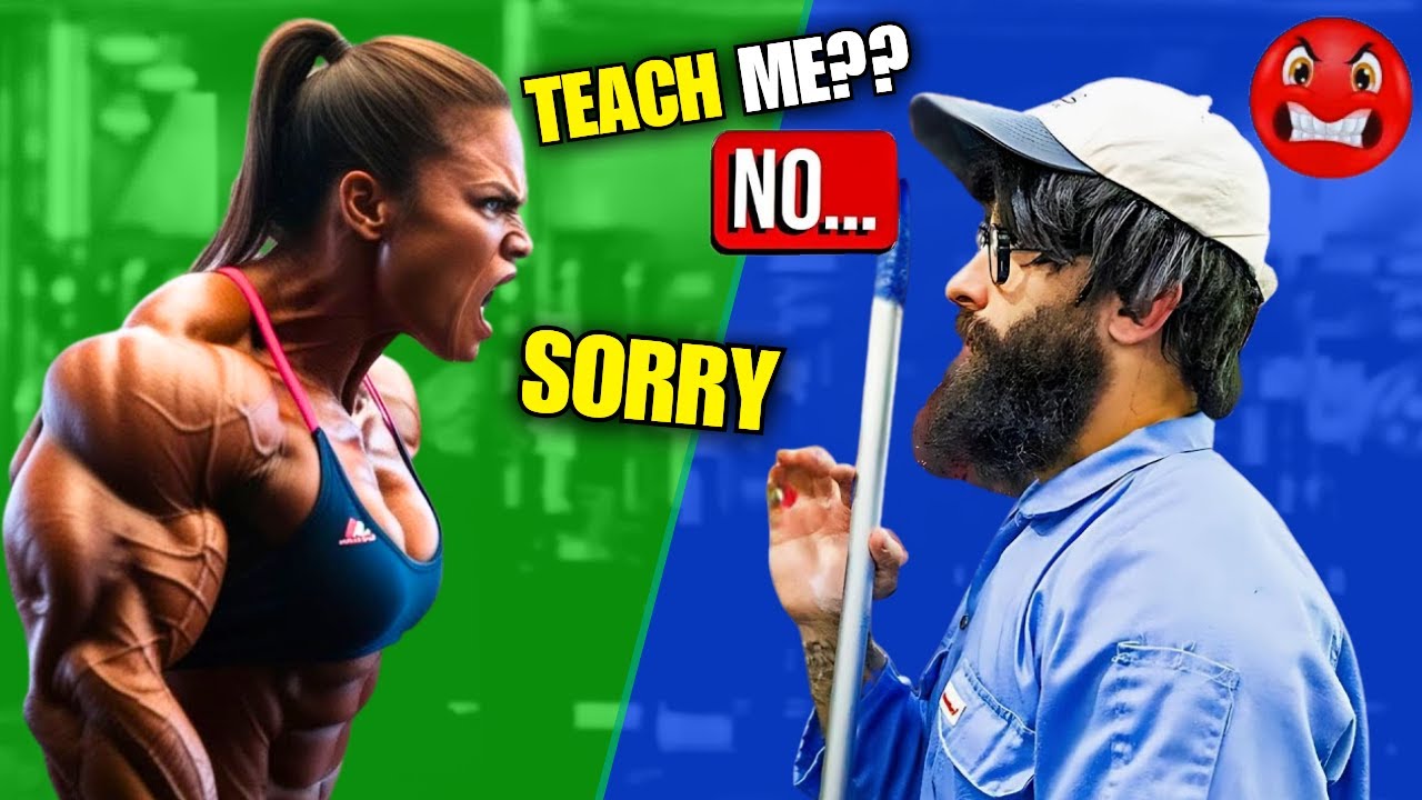 Anatoly scared a female bodybuilder 😱 | Anatoly GYM PRANK (Pretends To ...