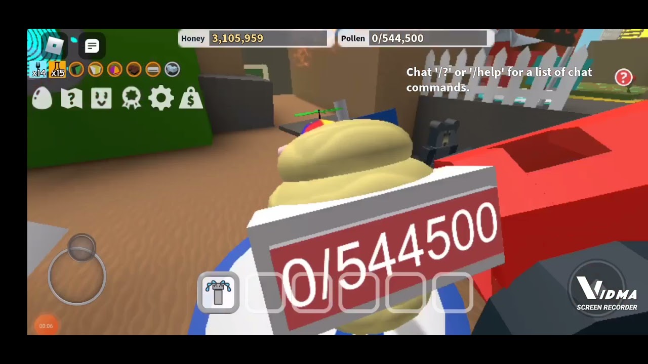 How to see inside the 30 bees gate in roblox bee swarm ( my first video ...