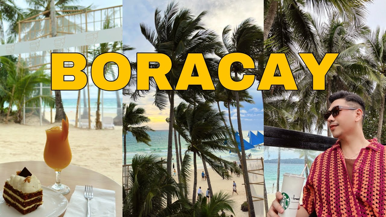BORACAY VLOG 2024 🏝️(Perfect Beach Cafe for Remote Work, Great Value ...