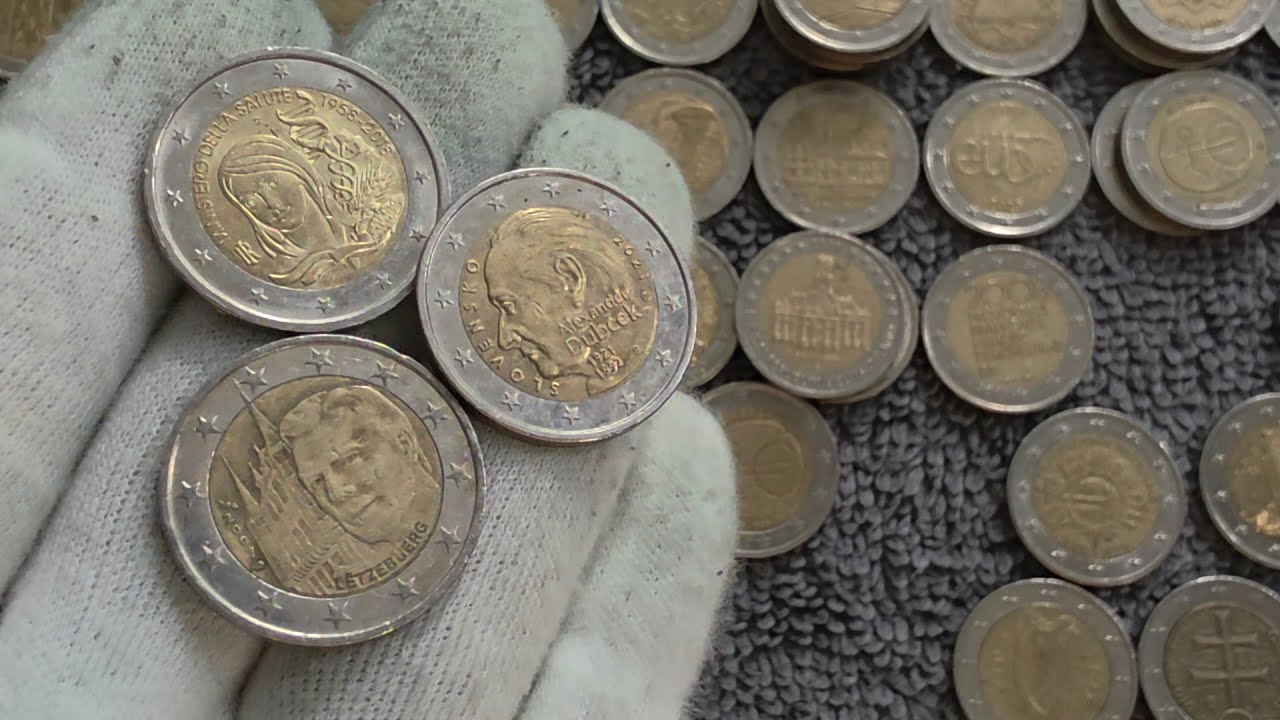 Amazing 2 euro's coin hunt, 1000€ #29. Rarely found. Collectable coins ...
