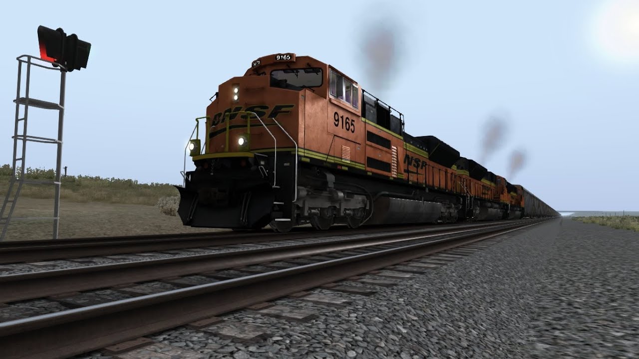TS2015 HD: GE ES44AC Versus EMD SD70ACe With 60 Car Autorack Train ...