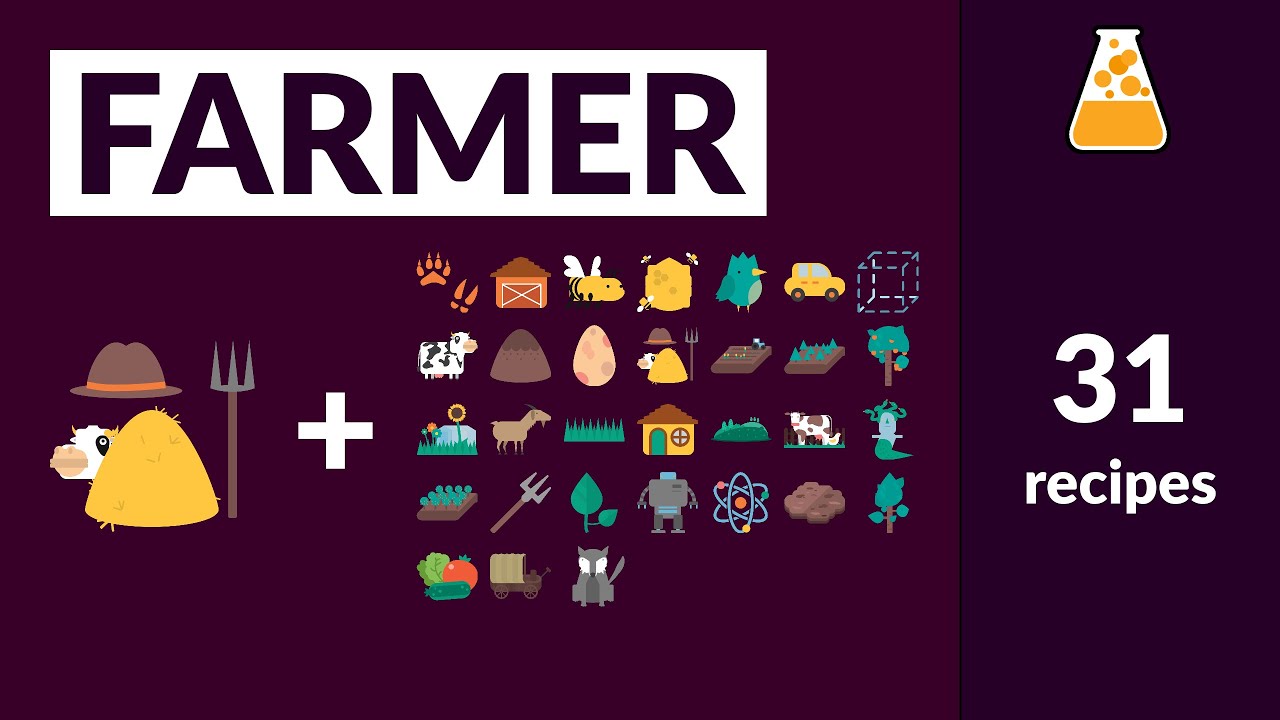 Use the FARMER in Little Alchemy 2 - YouTube