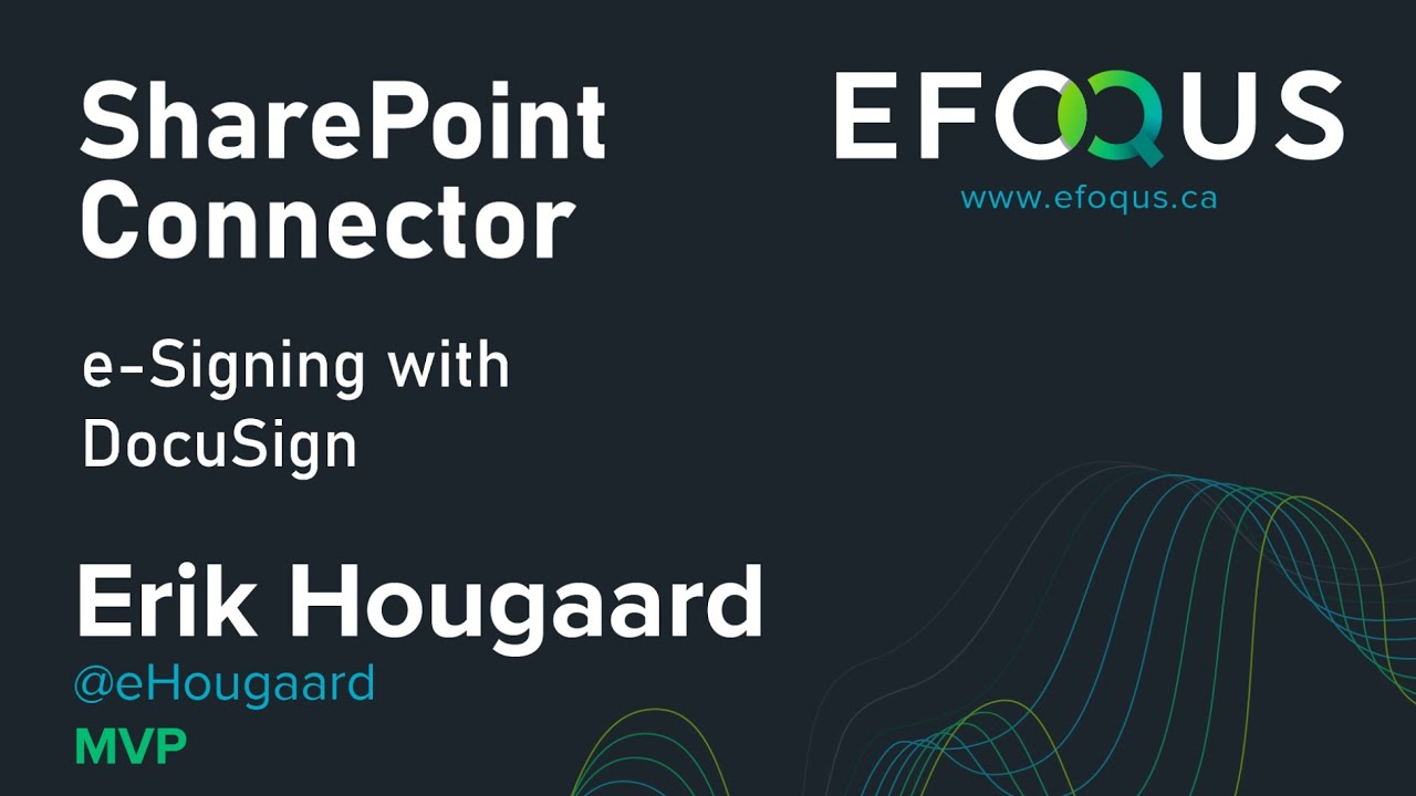 e-Signing with DocuSign and the SharePoint Connector - YouTube