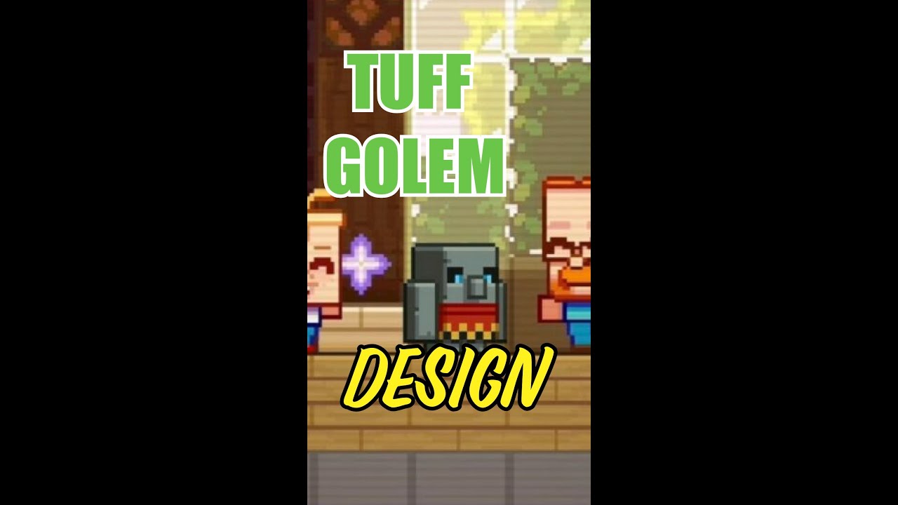 Minecraft Mob Vote Tuff Golem Design 💥 Minecraft #shorts - YouTube
