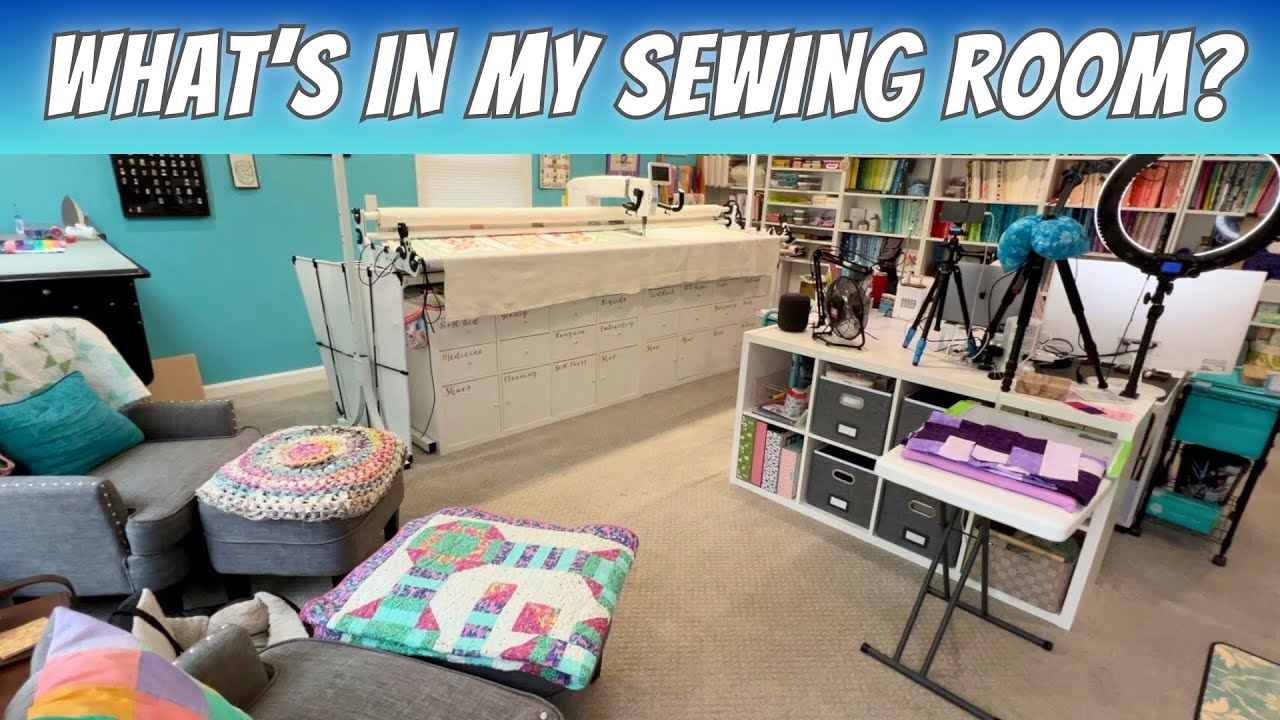 Curious about my Sewing Room? Let's take a look inside! - YouTube