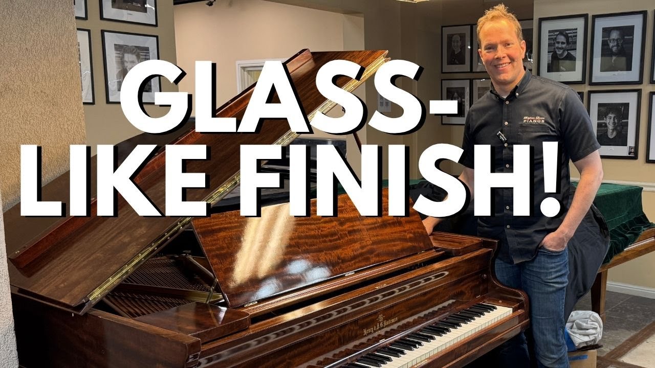 BEFORE & AFTER! 1907 Henry & Lindeman Heirloom Grand Piano High Gloss ...