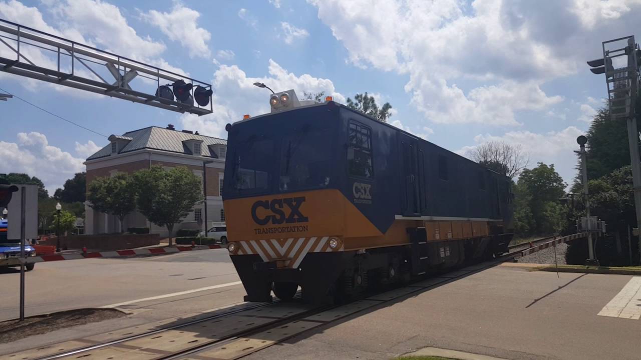 CSX GMS 2 Track Geometry Car, Cary, NC, June 24,2016 - YouTube