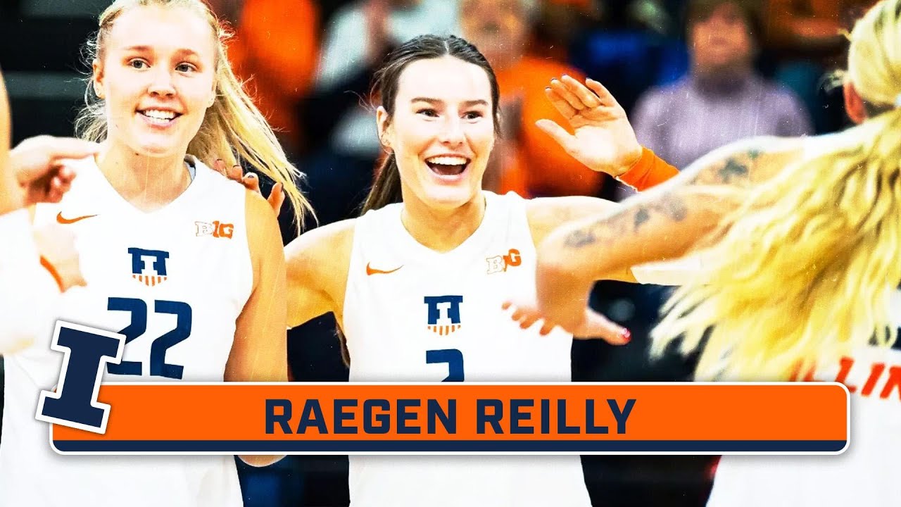 Career Highlights: S Raegen Reilly | Illinois Volleyball - YouTube