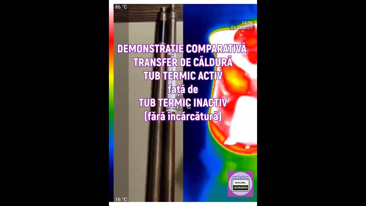 Tuburi termice demonstratie comparativa - YouTube