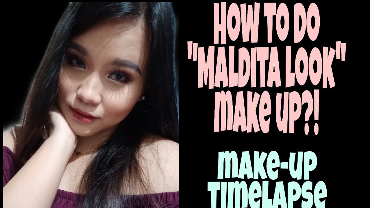 How to do "MALDITA MAKE-UP LOOK "?! VLOG#1 (MAKE-UP TIME LAPSE)|mharvee ...