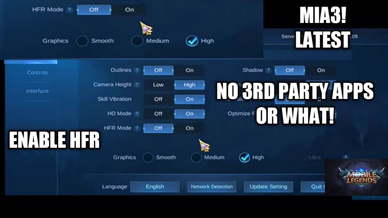 HOW TO ENABLE HFR ON MOBILE LEGENDS XIAOMI MIA3 - YouTube
