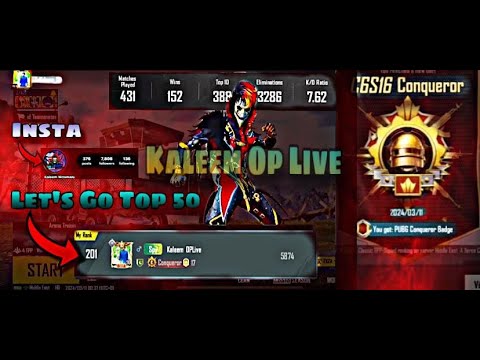 Free UC custom kb start karen| Kaleem OP | Sindhi|| PUBG Mobile # ...