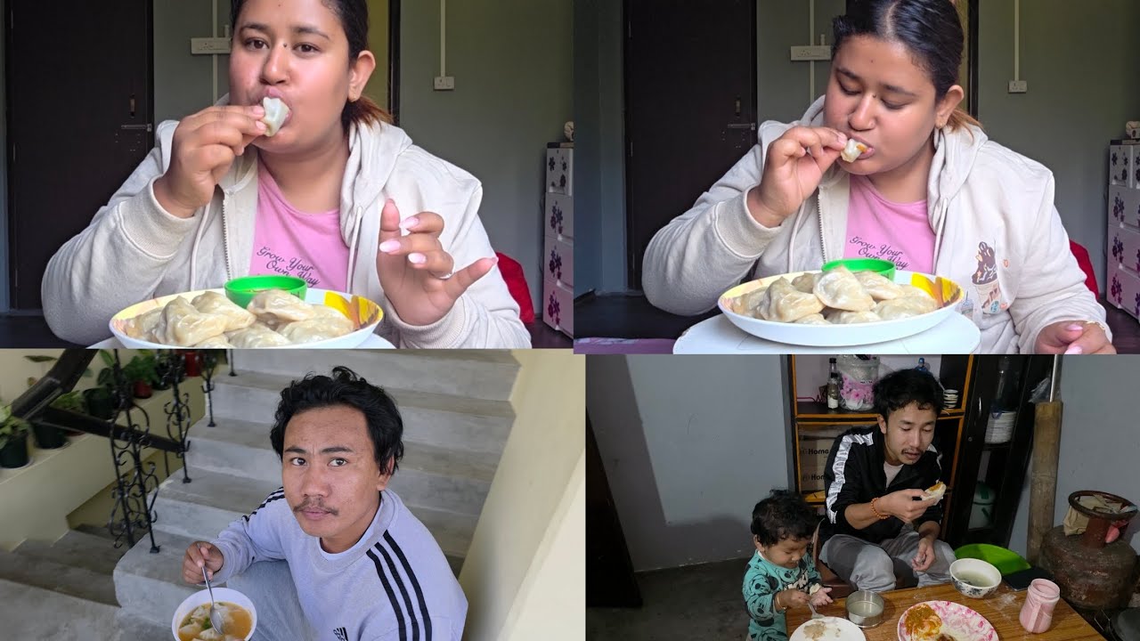 JUICY BUFF MOMO 🥟 😋 MUKBANG - YouTube