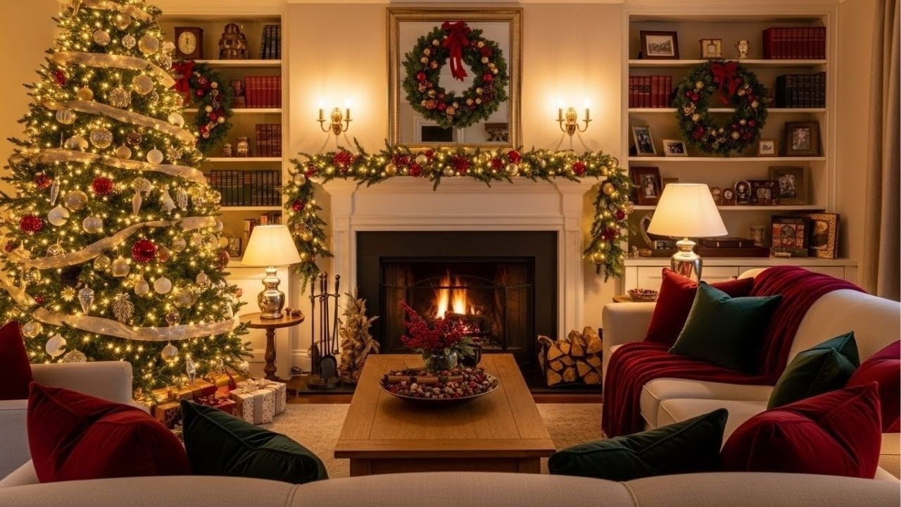 Warm & Elegant Christmas Home Design | Modern Holiday Inspiration - YouTube