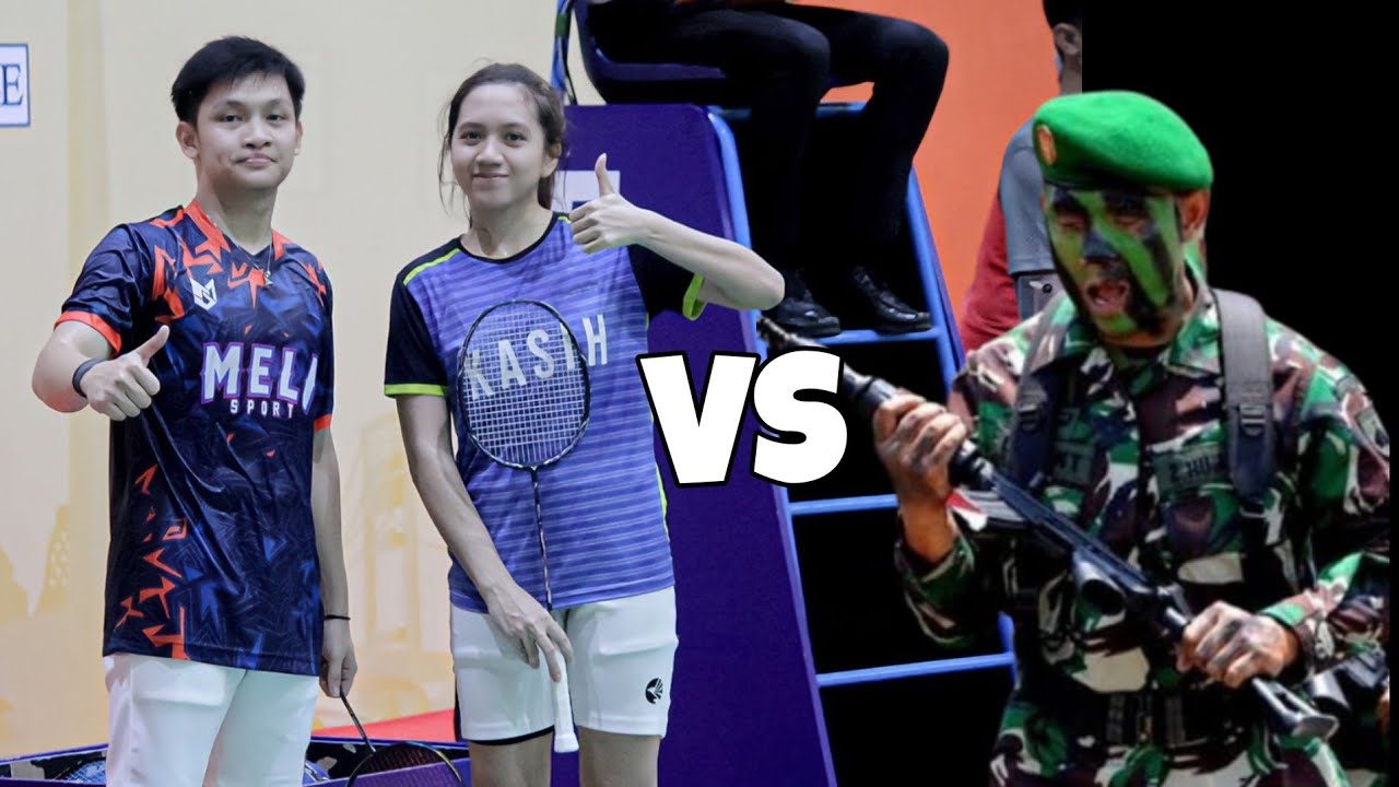 JUAN Terpaksa Beradu Dengan ATLET BADMINTON ASAL TNI ANGKATAN DARAT ...
