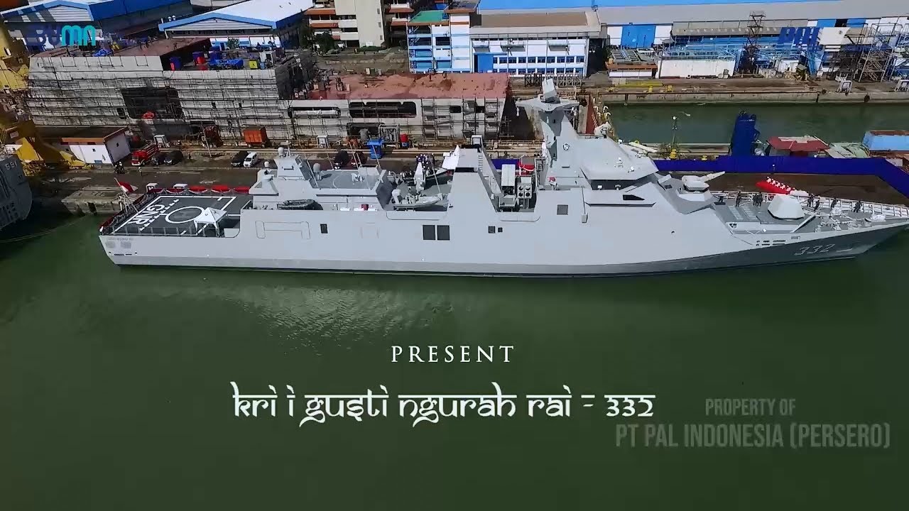 KRI I Gusti Ngurah Rai-332 Siap Tempur dan Kawal Kedaulatan NKRI - YouTube