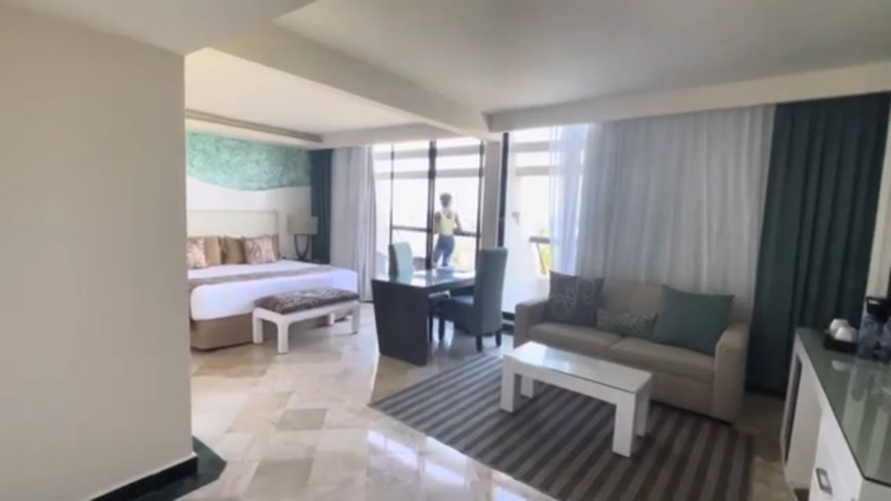 Grand Oasis Pyramid, Cancun Mexico Room tour-King Suite Ocean View ...