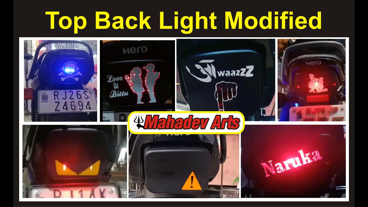Splendor New Backlight Modified sticker - YouTube