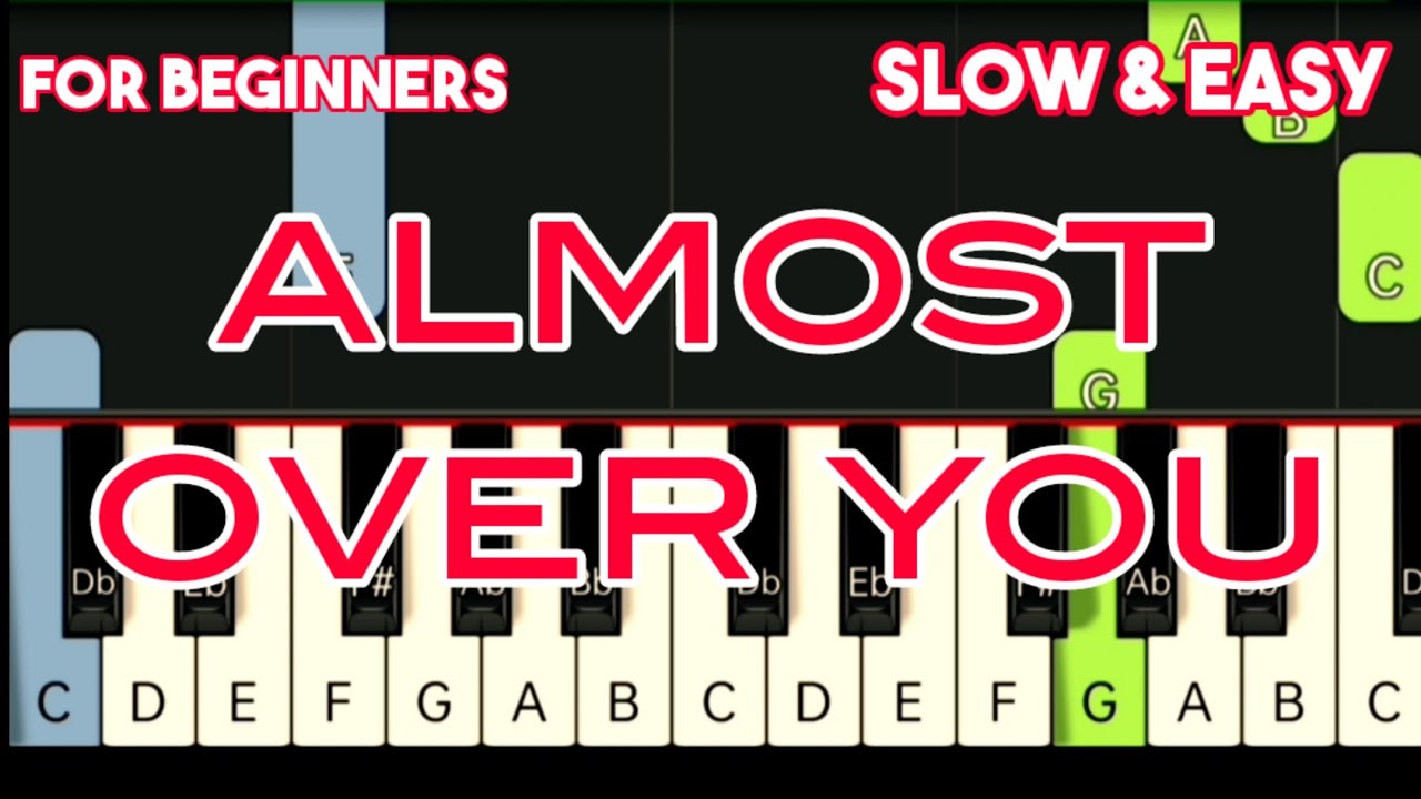 SHEENA EASTON - ALMOST OVER YOU | SLOW & EASY PIANO TUTORIAL Chords ...