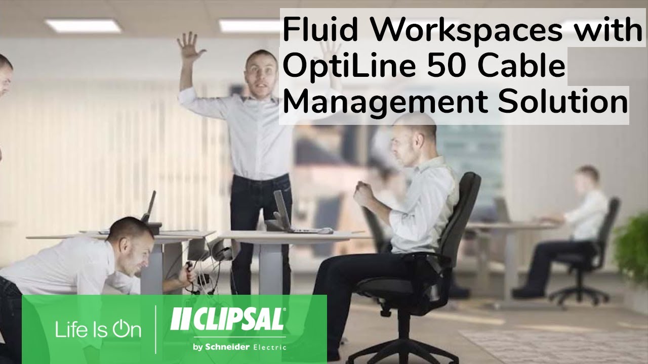 Fluid workspaces with the OptiLine 50 Cable Management Solution ...