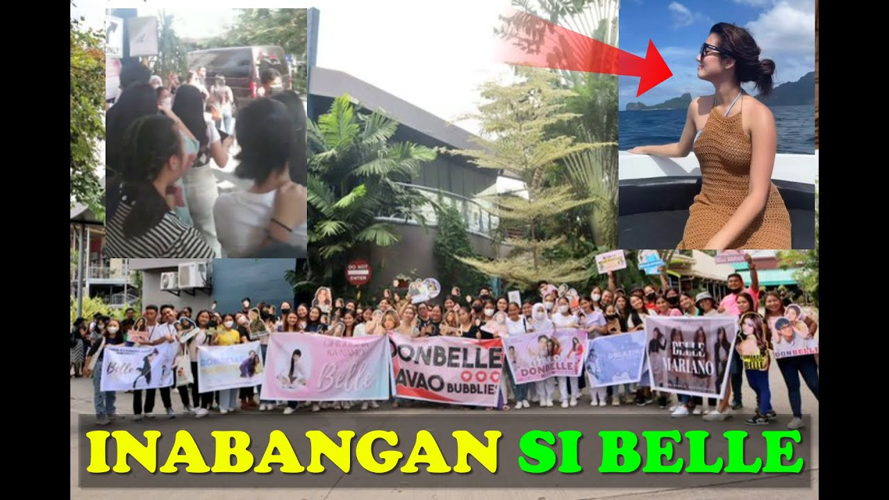 LAKAS NG SIGAWAN sa pagdating ni Belle Mariano sa Davao! - YouTube