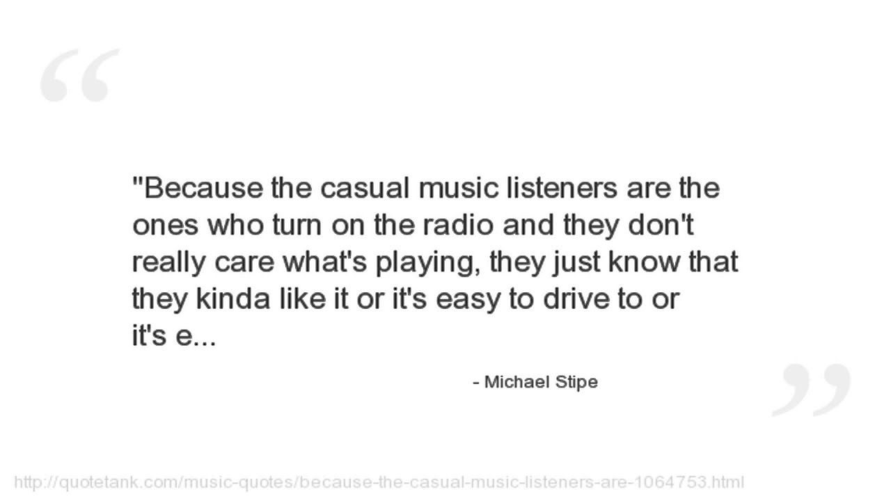 Michael Stipe Quotes - YouTube