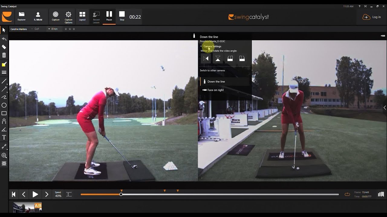 Swing Catalyst software tip: How to mirror a swing - YouTube